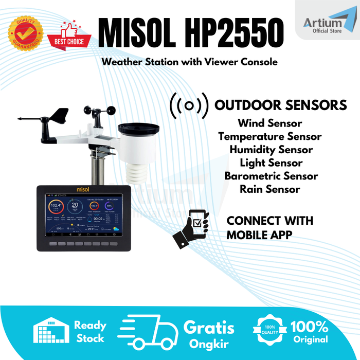 Jual MISOL HP2551 Weather Station with Viewer Console - HP2550 HP2550-1 ...
