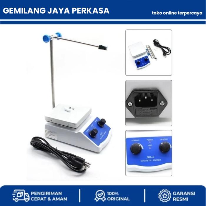Jual Magnetic Stirrer SH2 Hot Plate Magnet Stirer Pemutar Lab Hotplate ...