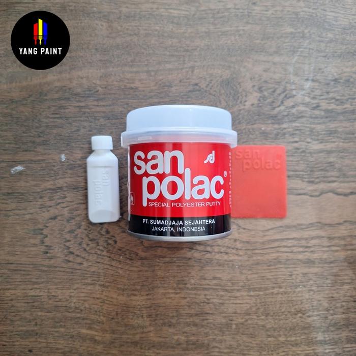 Jual Dempul Sanpolac / Dempul Mobil Dempul Besi + Hardener 250 gr 1kg ...