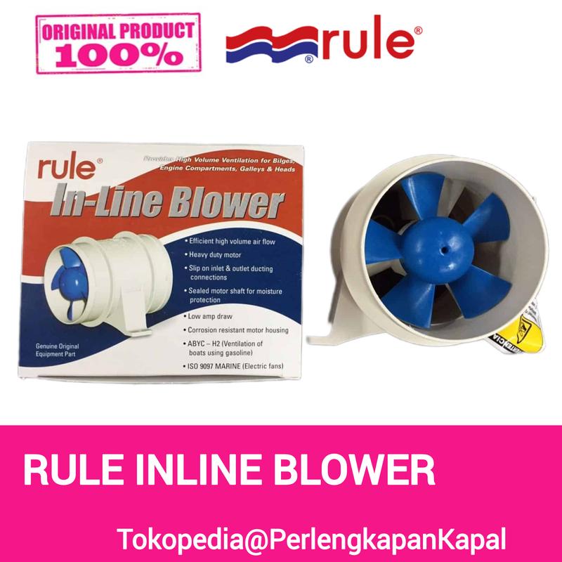 RULE INLINE BLOWER 3 inchi 12 Volt / Blower RULE Original 3 inchi ...