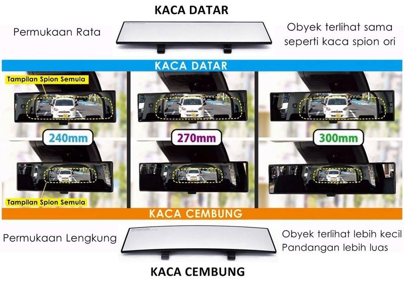 BROADWAY Kaca Spion Tengah Mobil BW-862 863 864 865 866 867 Original ...