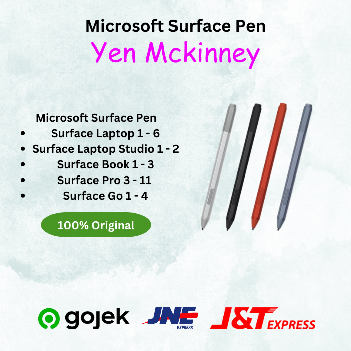 Jual Microsoft Surface Pen Surface Pro Go Laptop Studio - Classroom Pen ...