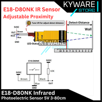 Jual E18-D80NK IR Infrared Proximity Sensor Jarak 80cm Adjustable ...