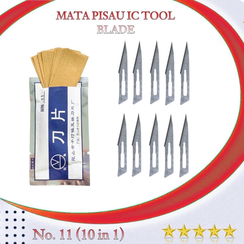 (10 in 1 set) mata pisau ic tool blade no. 11 original new - Shop ...