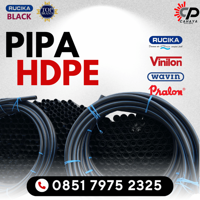 Jual Pipa HDPE 3 inch PN 16 (90 mm) ; Pipa Hdpe Brand Rucika 3" inch ...