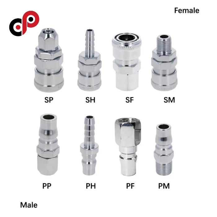Jual Quick Coupler Connector Kompresor Hose Drat 1/4" 3/8" 1/2" | PH20 ...