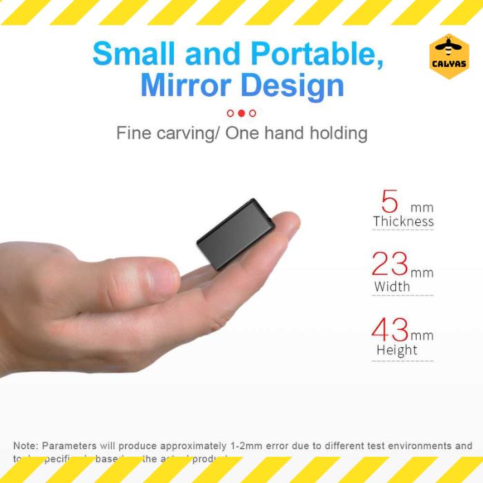 Perekam Suara Mini Portabel Voice Recorder Noise Reduction 8GB Jam ...