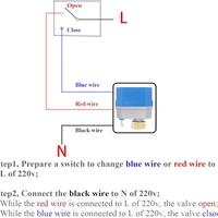 Jual 1" 220V DN-25 flow control motorized electrical ball Valve 2 way ...