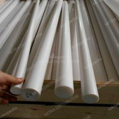Jual Teflon Rod PTFE Batangan 10 15 20 25 30 35 40 50 60 70 75 80 90 ...