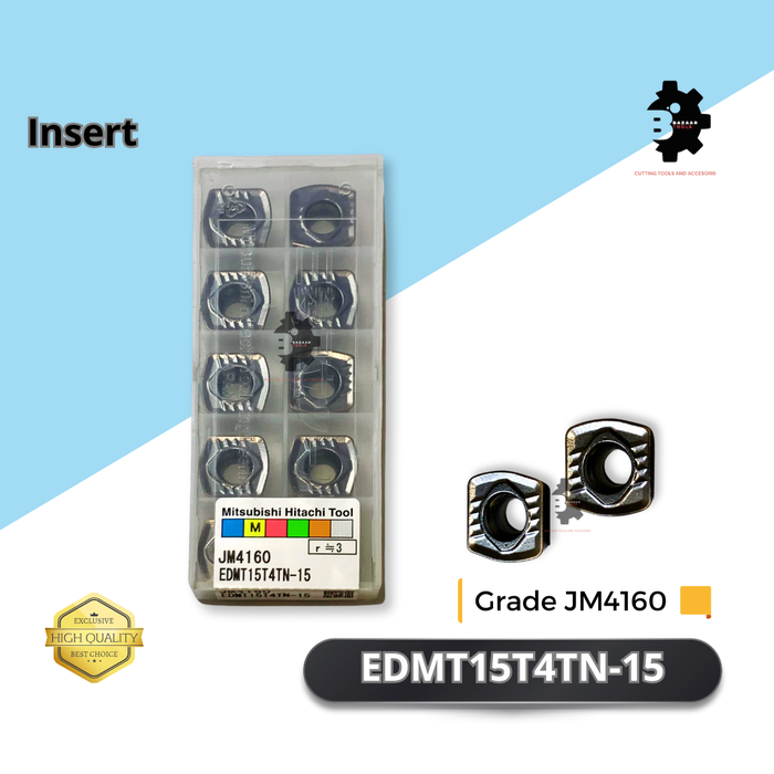 Jual Insert EDMT15T4TN-15 / Grade JM4160 - Merk Hitachi - Insert Pahat ...