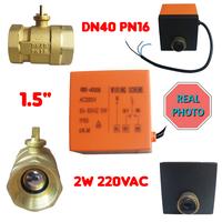 Jual 1" 220V DN-25 flow control motorized electrical ball Valve 2 way ...