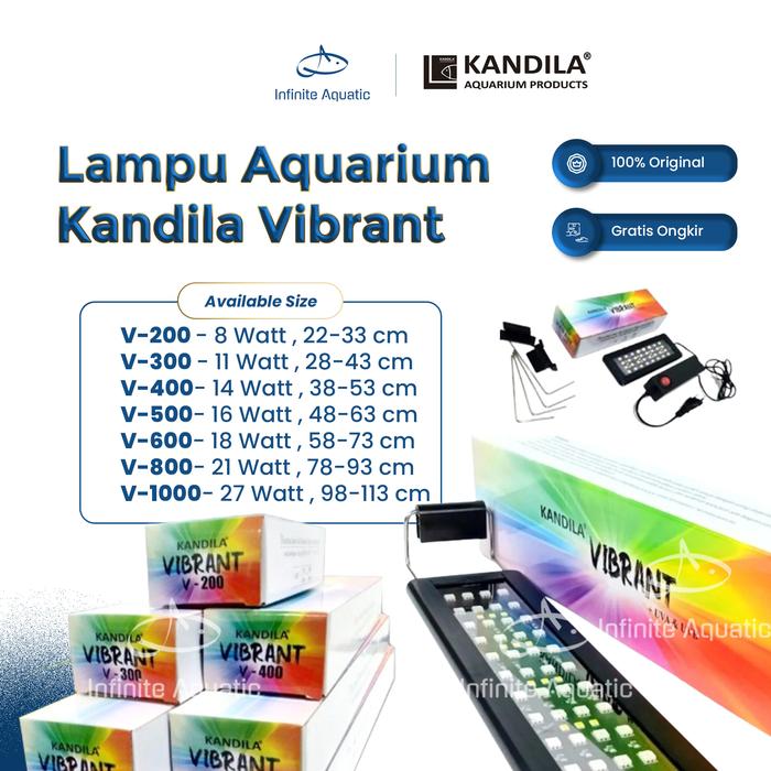 Jual KANDILA VIBRANT Lampu Gantung View Aquarium Tanaman UVA UVB Day ...