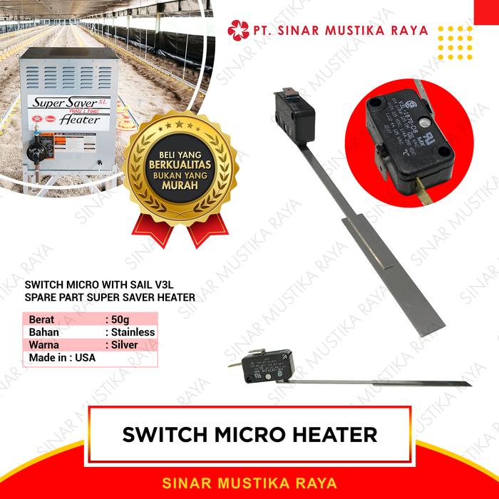 Jual SWITCH MICRO WITH SAIL LEVR V3L - Spare Part Super Saver Heater ...