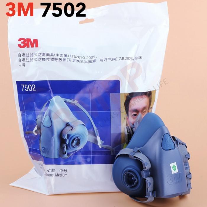 Jual 3M Masker 7502 Half Facepiece Reusable Respirator ORI dan Set 7502 ...