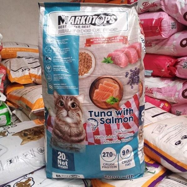 Jual Markotops Cat dry Food Tuna Salmon 20 kg - makanan kucing kitten ...