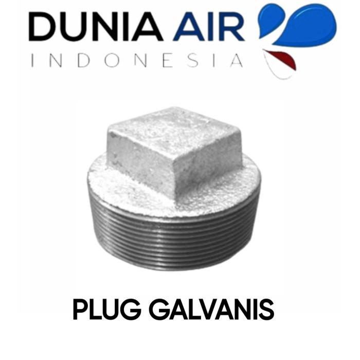 Jual Plug Galvanis 3/4" Tutup Kran Air Drat Luar Ujung Besi 3/4 - Kota ...