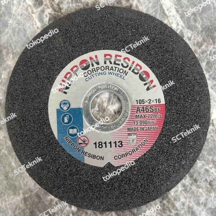 Batu Gerinda Potong Nippon Resibon 4" inch / Cutting Wheel 105x2x16 ...
