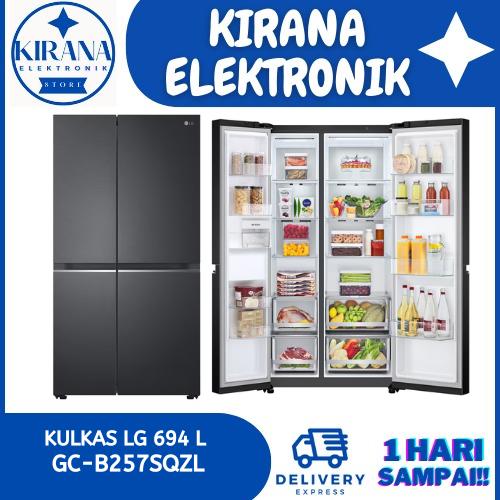 LG GC-B257SQZL KULKAS SIDE BY SIDE 694 LITER INVERTER WITH HYGNE FRESH ...