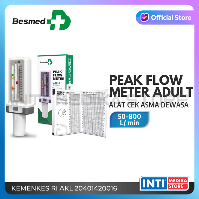 Promo BESMED - Alat Cek Asma DEWASA 50-800 L/min + Indikator Warna ...