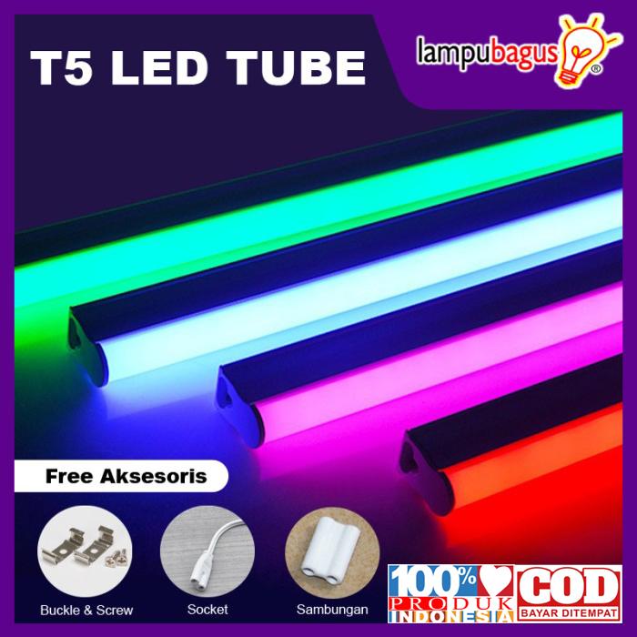 Jual Lampu TL / T5 LED Tube Light 30cm 60cm Warna Warni SNI - Hijau, 30 ...