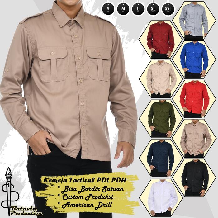 Jual BAJU KEMEJA PDL PDH TACTICAL SERAGAM KERJA KANTOR LAPANGAN GUNUNG ...