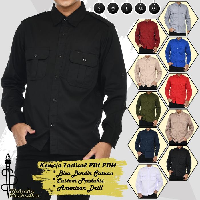 Jual BAJU KEMEJA PDL PDH TACTICAL SERAGAM KERJA KANTOR LAPANGAN GUNUNG ...