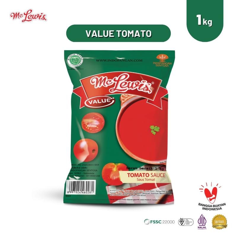 Mc Lewis Tomato Sauce - Saus Tomat 1kg - Shop | Tokopedia