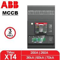 Jual MCCB ABB 3P ADJUSTABLE XT4 (200A 250A) - TMA-250, XT4H (70kA ...
