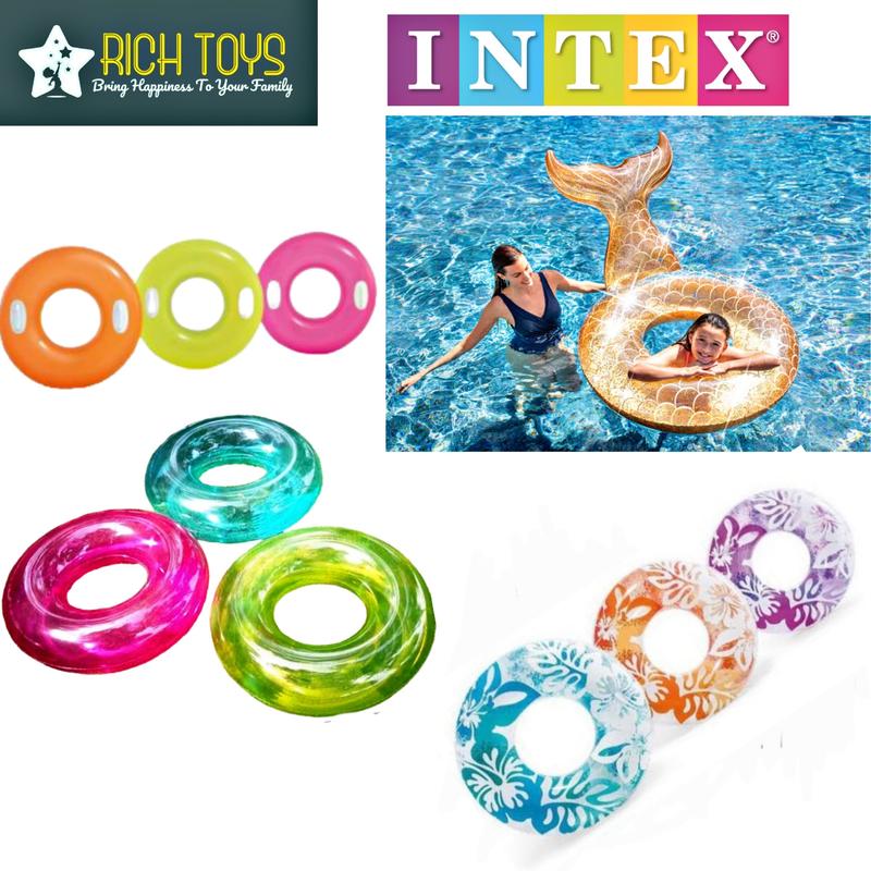 INTEX HI GLOSS TUBES BAN RENANG PELAMPUNG ANAK 76CM 1PCS - Shop | Tokopedia