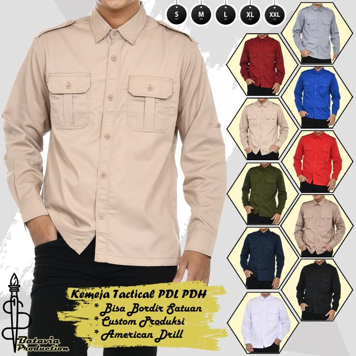 Jual BAJU KEMEJA PDL PDH TACTICAL SERAGAM KERJA KANTOR LAPANGAN GUNUNG ...