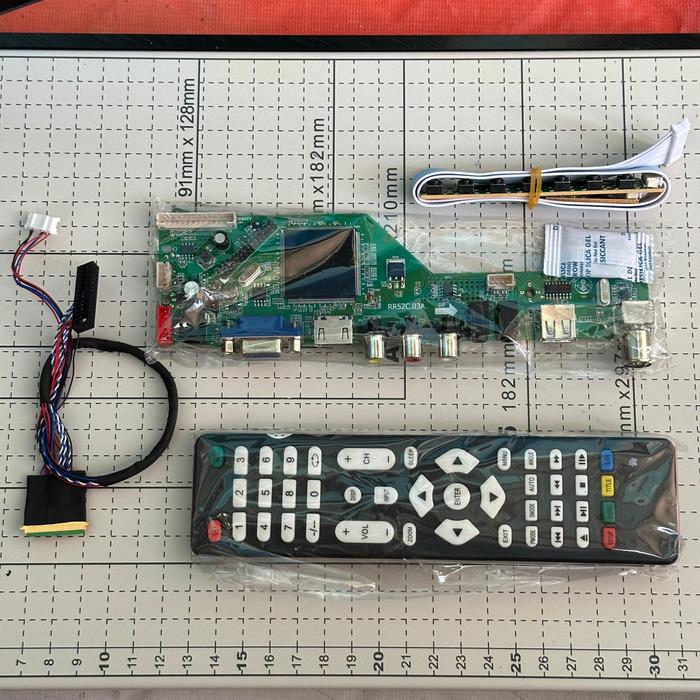 Jual Paket Lengkap Mainboard TV Digital dan Monitor Plus Inverter ...