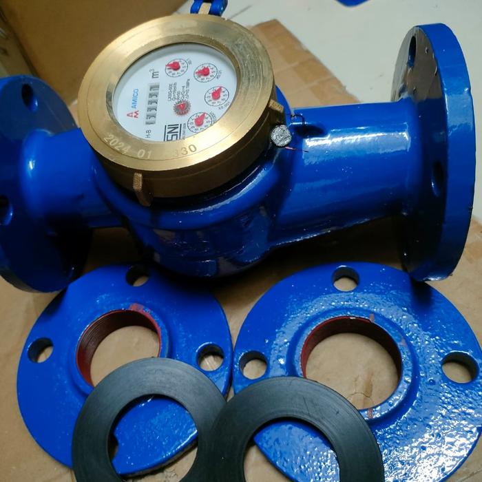 Jual Water Meter Amico 2 Inch SNI DN50mm LXSG-50E Murah / Meteran Air 2 ...