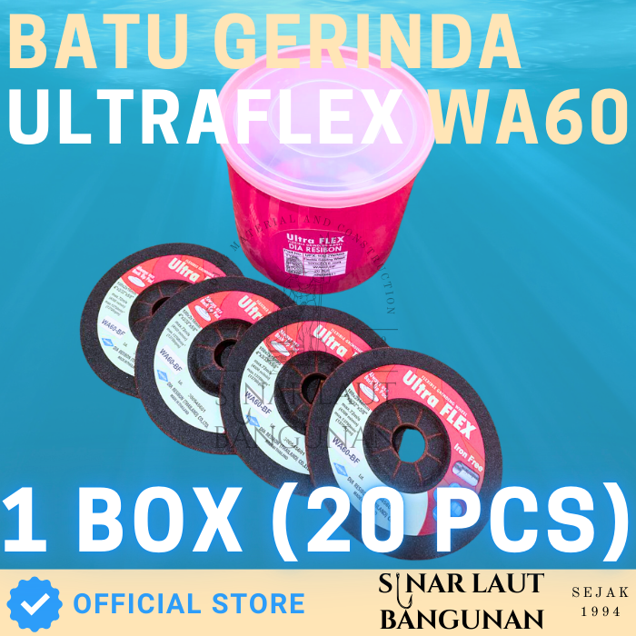 Jual Batu Gerinda Poles Stainless ULTRAFLEX WA-60 1 BOX (20 PCS ...