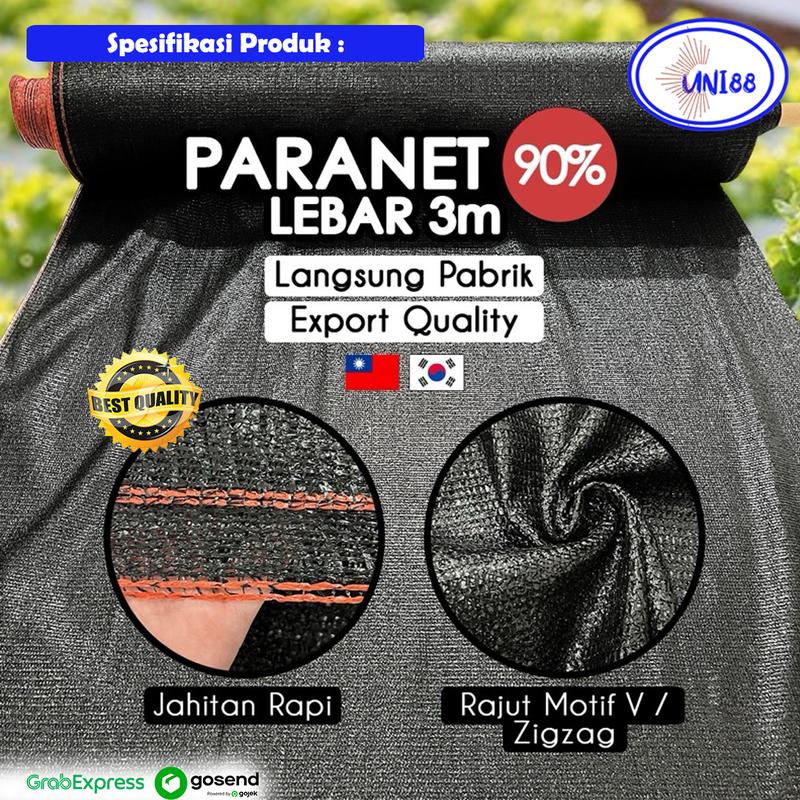 Jaring Tanaman Paranet 90% 80% 75% Import Net Atap Penutup Taman - Shop ...