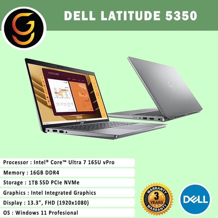 Jual Dell Latitude 5350 Intel Core Ultra 7 165U vPro 16GB 1TB SSD ...