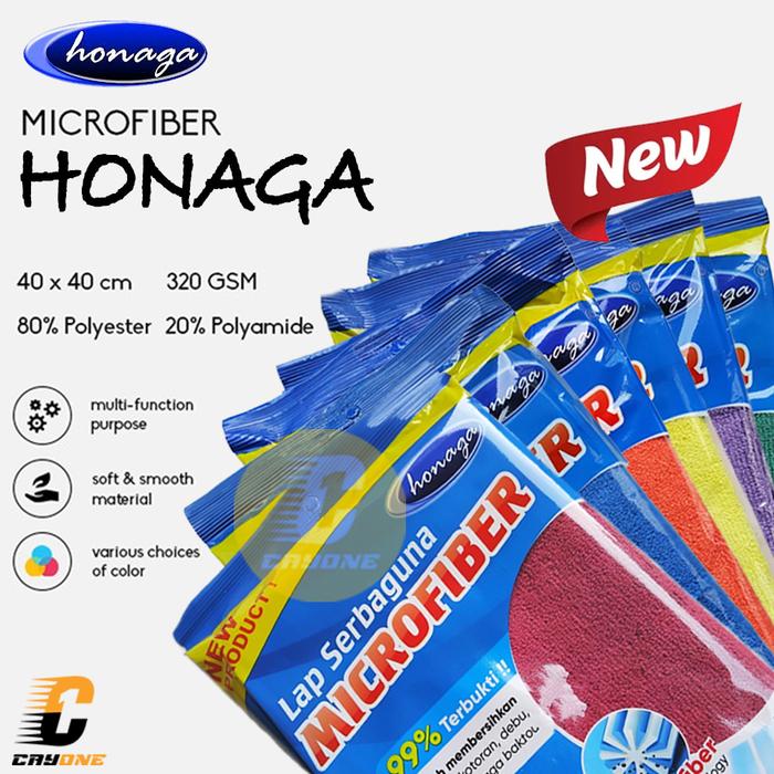 Promo Kain Microfiber HONAGA 320GSM 40x40cm SUPER LEMBUT - Ungu ...