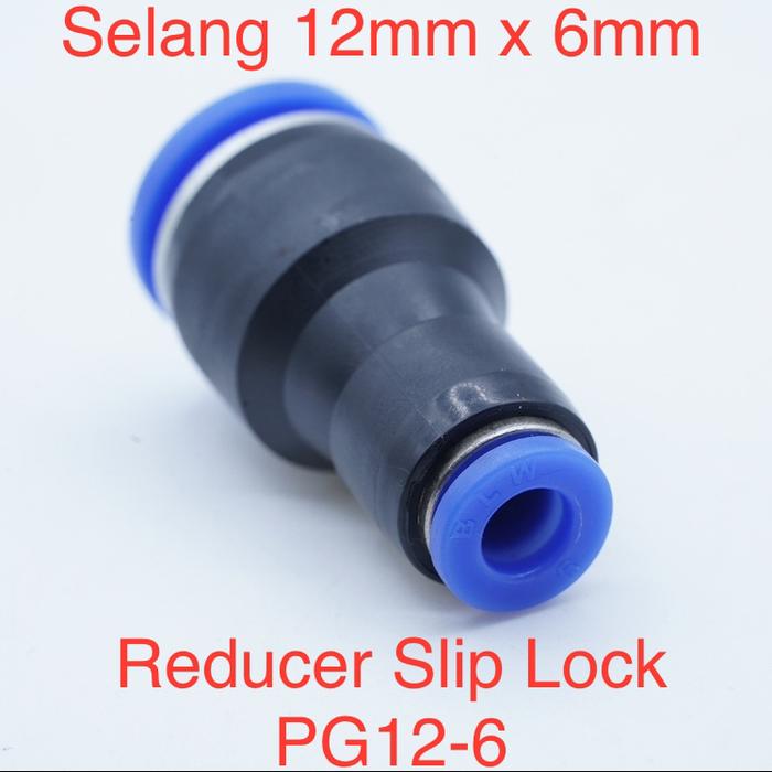 Jual PG12-6 Konektor Fitting Lurus Reducer Slip Lock Selang 12mm X 6mm ...