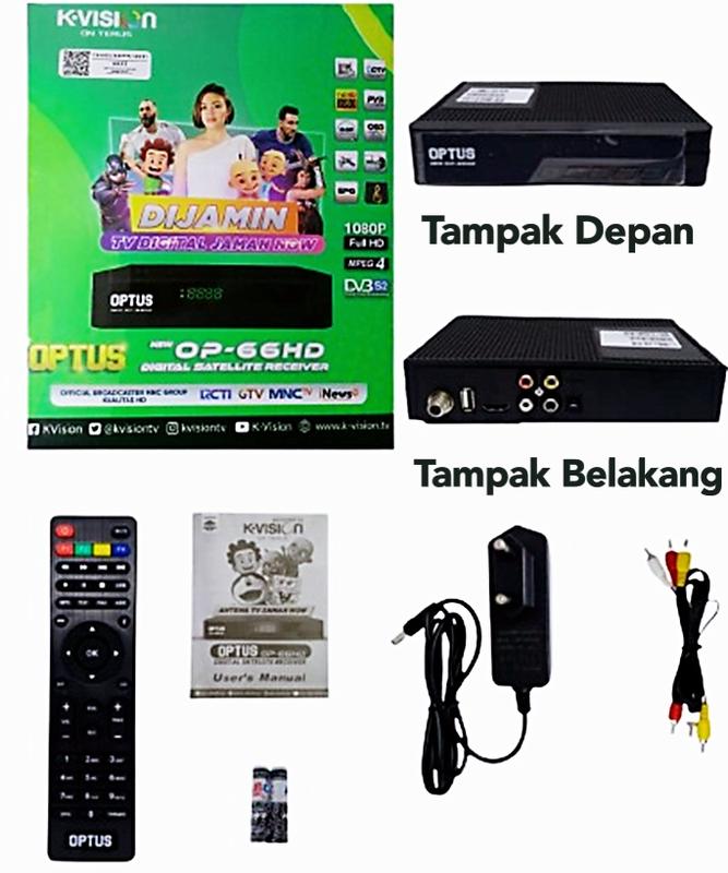 Receiver Optus 66 HD RCTI MNC TV iNews Global tanpa acakan - Shop ...