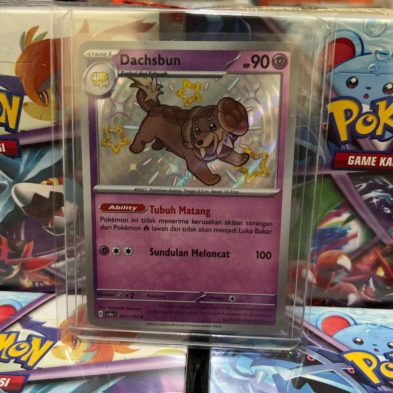 Kartu Pokemon Indoensia Shiny Dachsbun Harta Berkilau - Shop | Tokopedia