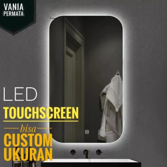 Cermin Dinding Wastafel Kamar Mandi Led Touch Screen Cermin Make - Shop ...