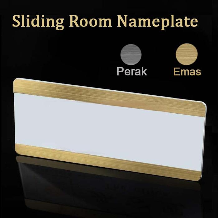 Jual Name Plate Holder Papan Nama Ruangan Sliding Papan Nama Sliding ...