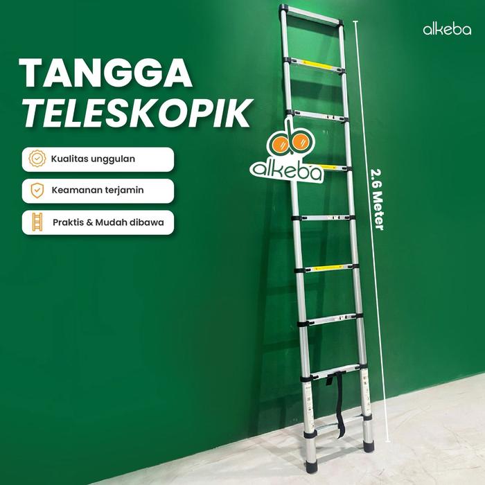 Jual Tangga Alumunium Teleskopik Lurus Ladder Portable Telescopic ...
