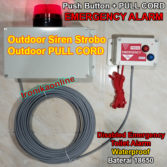 Jual Panic Emergency Button Alarm Set tombol panik button SW LONG RANGE ...