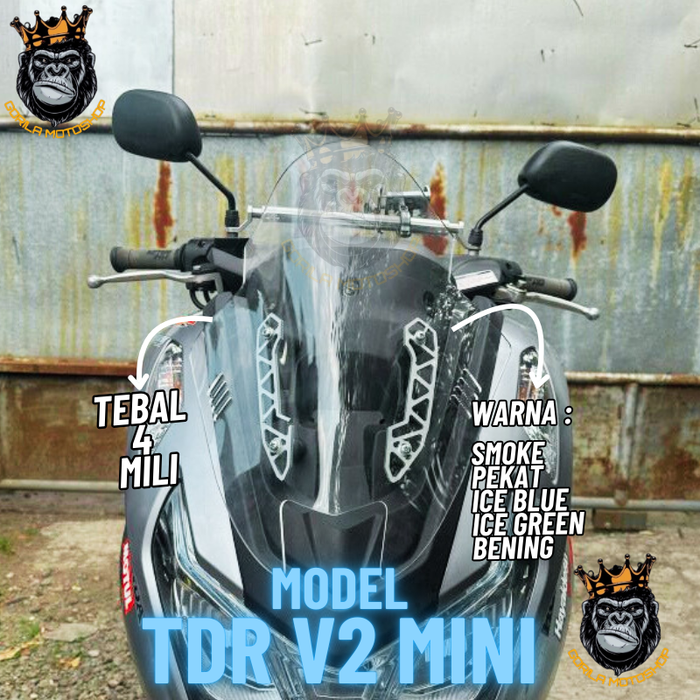 Jual Visor Windshield Lexi LX 155 2024 model Sporty TDR Mini V2 & V3 ...