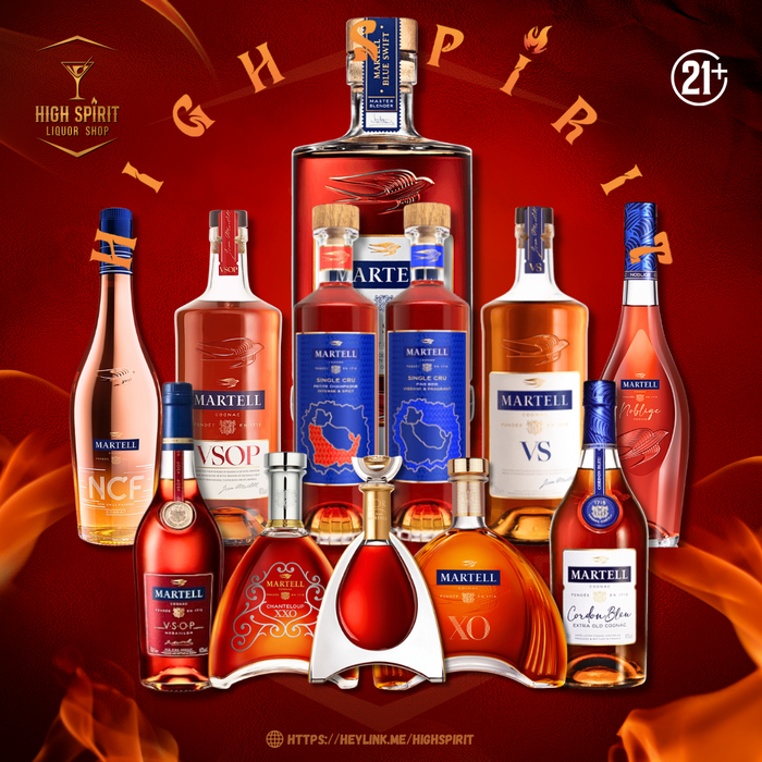 Promo Martell VS / VSOP / XO / Cordon Bleu / NCF / Single Cru / Noblige ...