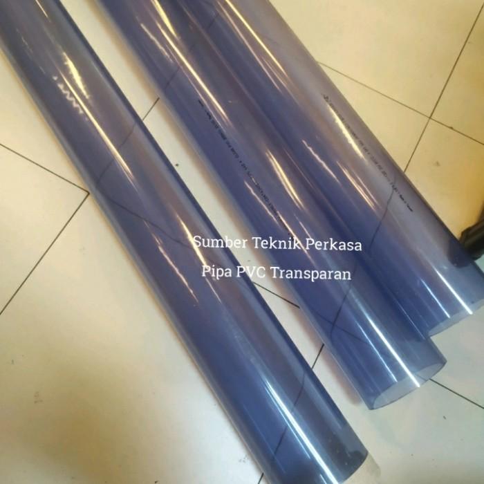 Jual Pipa PVC Clear / Pipa Sch40 Transparan 3" inch Panjang 100cm ...