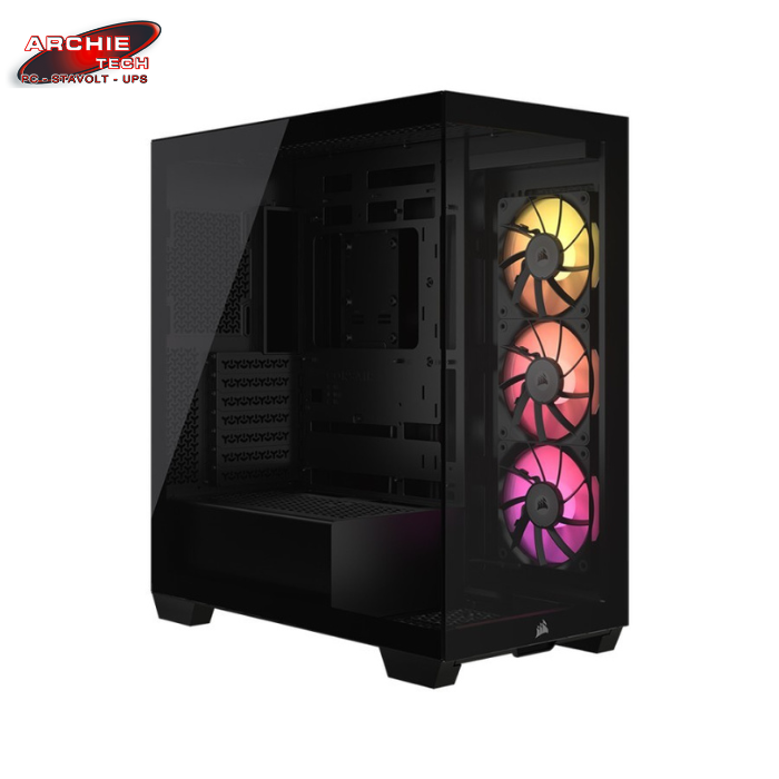 Jual Casing Corsair 3500X RGB Mid Tower TG ATX include 3 Fan - Black ...