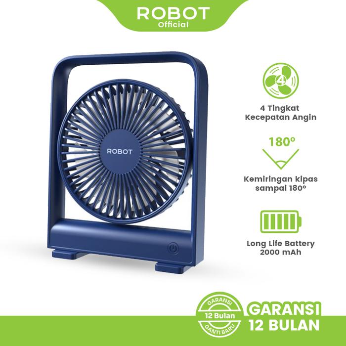 Promo ROBOT RT-BF14B 2000mAh Ultra-Thin Mini Fan - Garansi 1 Tahun ...