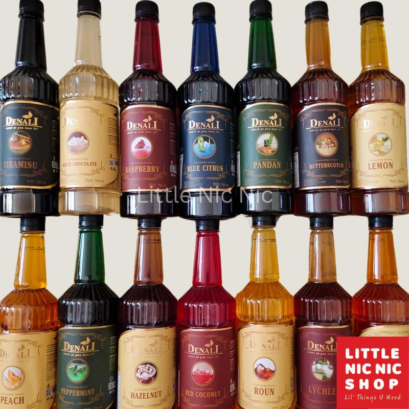Denali Sirup Rasa Minuman Cafe Varian Lengkap 750ml Botol Premium ...