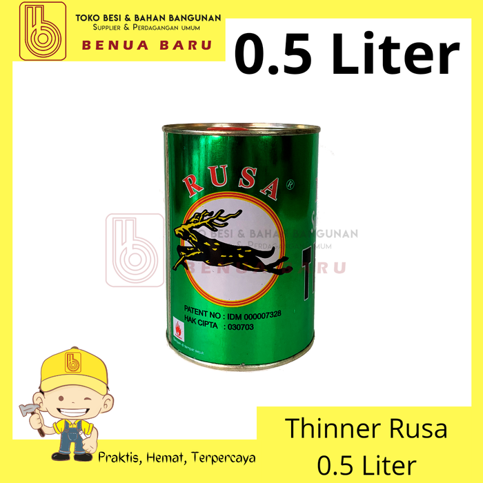 Jual Thinner Rusa 0.5 Liter / Tiner Rusa / Pengencer Cat 0.5 Liter ...